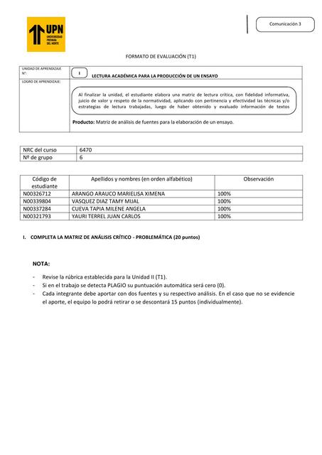 GRUPO 6 T1 COMU3 pdf | Marielisa | uDocz