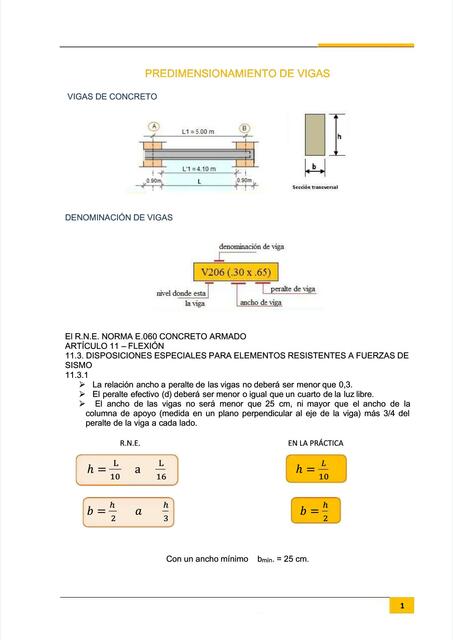 pdf predimensionamiento de vigas compress | Helder Pop | uDocz