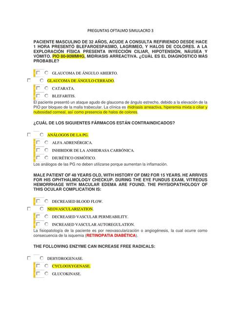PREGUNTAS OFTALMO | Paolo Manfredi | uDocz PREGUNTAS OFTALMO | Paolo Manfredi | uDocz