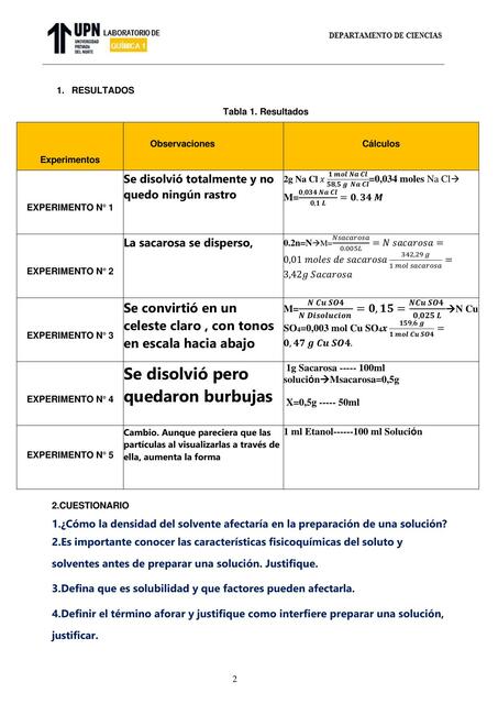 SEM 11 PRÁCTICA 10 PREPARACIÓN DE SOLUCIONES | Pablo Benjamín | uDocz