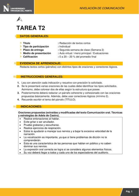 Tarea T2 | Kelv | uDocz