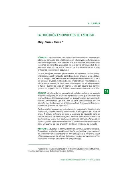 contexto de encierro reflexiones | Micaela | uDocz