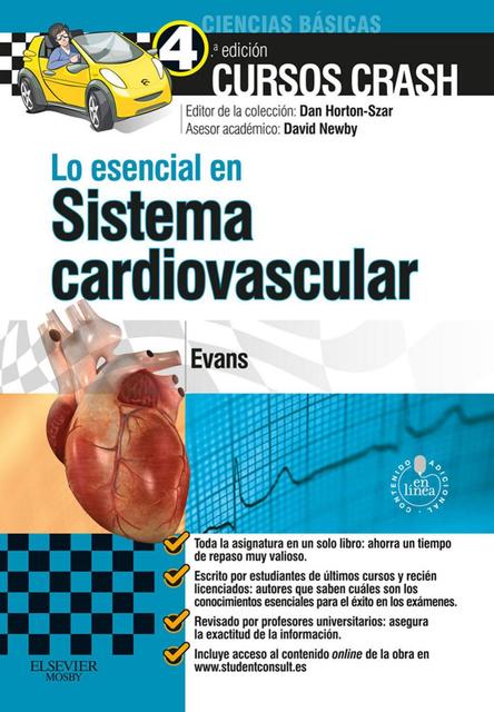 1Lo Esencial del Sistema Cardiovascular Cursos Crash 4 Edicion | Jean ...