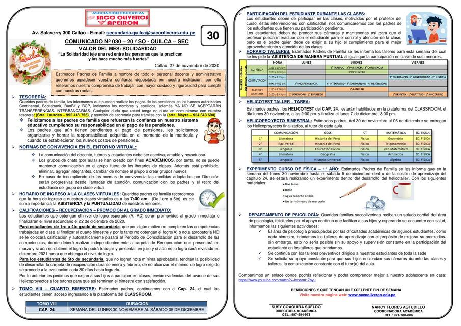 COMUNICADO 030 | SOFIA | uDocz