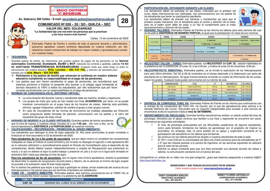 COMUNICADO 028 | SOFIA | uDocz