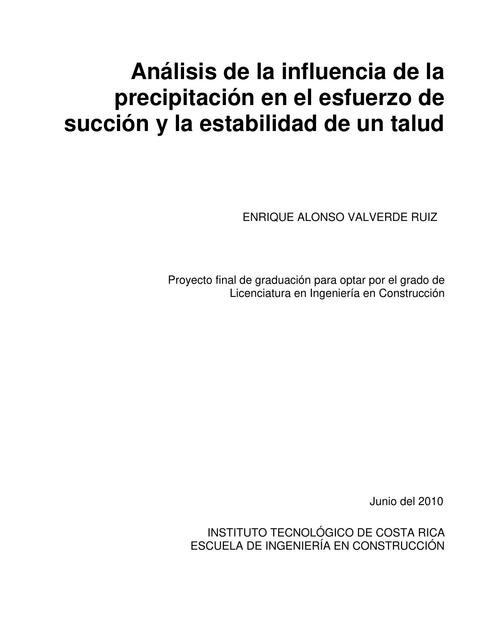 Importancia de la precipitación pluvial en la ingeniería y sus ramas | uDocz