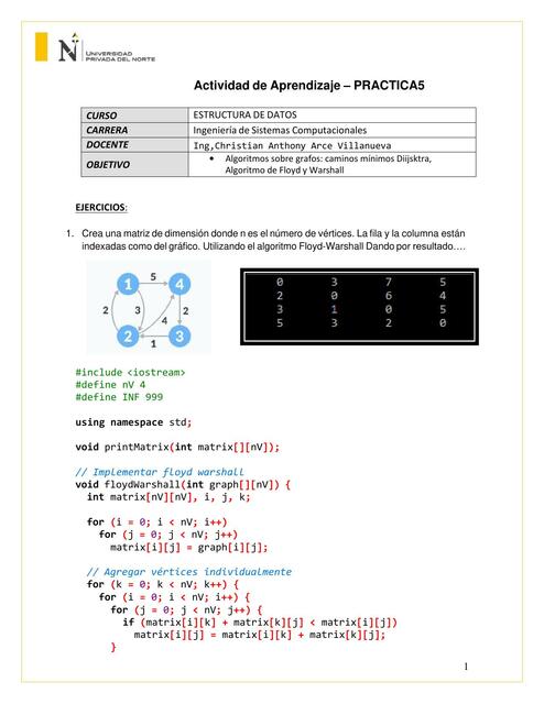 Actividad de Aprendizaje Prac 5 2 | JHIOMAIRA | uDocz