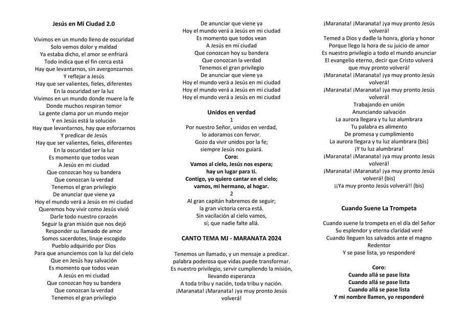 TRIPTICO CANTICOS | Rosas Salcedo | uDocz