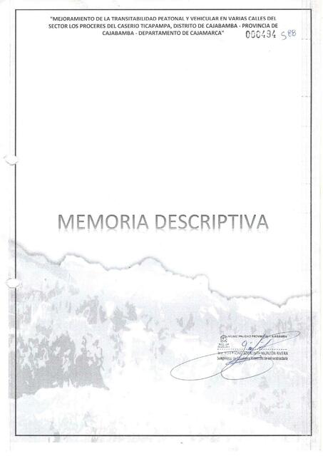 2 MEMORIA DESRIPTIVA 236 adad | Jamely Barreto Mamani | uDocz