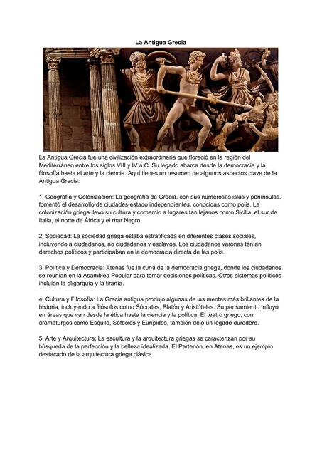 La Antigua Grecia | Yo arqueo | uDocz