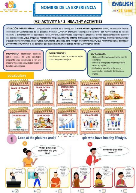 Worksheet A1 EdA 8 Activity 3 | Ariana saavedra | uDocz