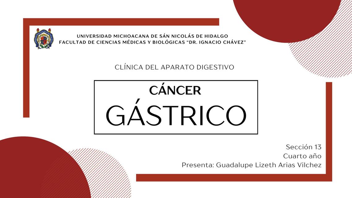 Cáncer gástrico | Guadalupe Lizeth | uDocz