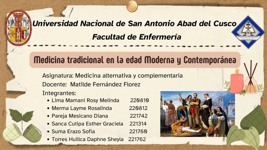 Medicina tradicional en la edad moderna y contemporánea | Eyner | uDocz