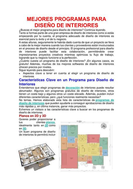 13 Mejores Programas para Diseño de Interiores en | William | uDocz