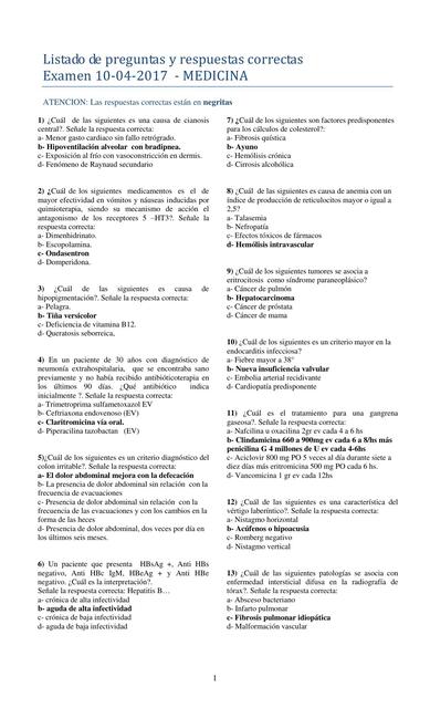 Examen de Medicina | YUDOC.ORG | uDocz