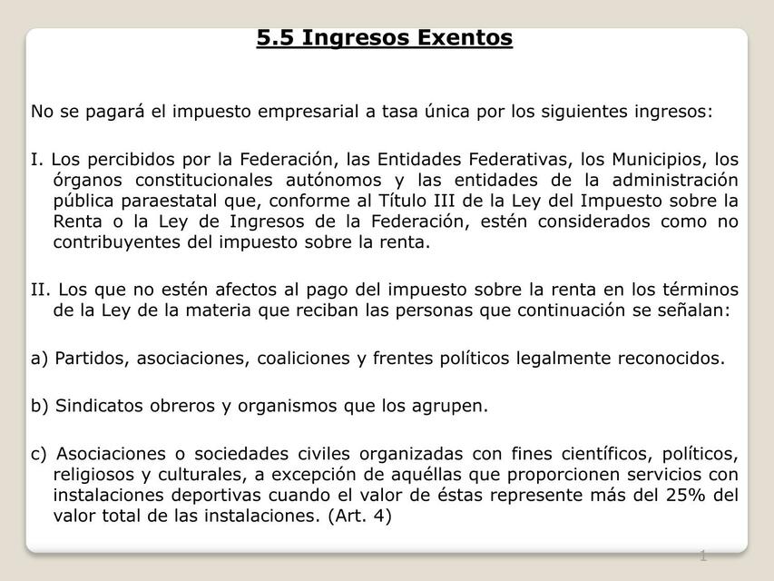 5 5 Ingresos Exentos | Antonio Ez | uDocz