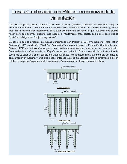 Losas Combinadas Con Pilotes | Anon | uDocz