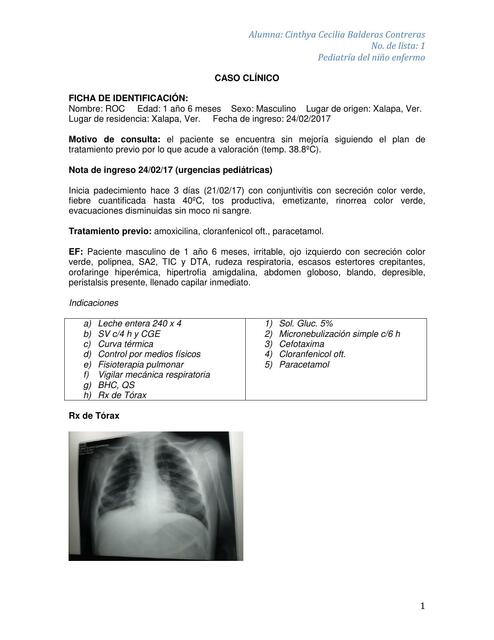 Caso cli nico neumoni a | RUBIA | uDocz