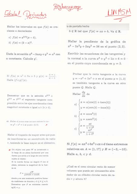 Practica derivadas | Joaquin | uDocz Practica derivadas | Joaquin | uDocz