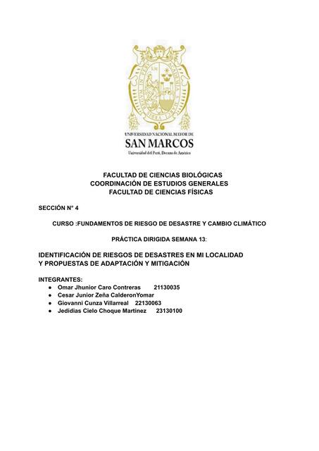 Informe de biologia | Zillex | uDocz