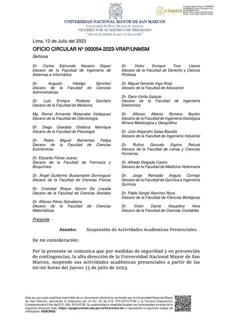 OFICIO CIRCULAR VRAP | Zillex | uDocz