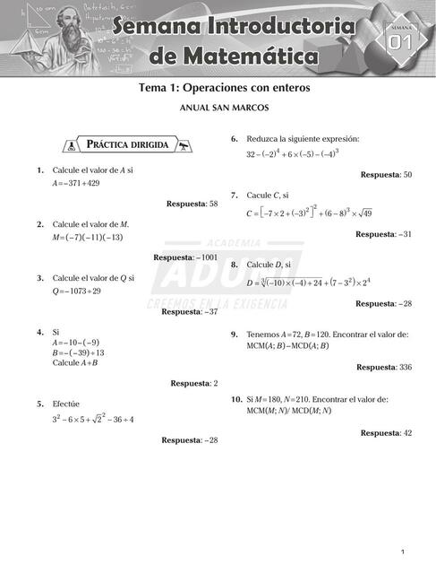 MATEMÁTICA 1 SEM 1 | JULIO CESAR | uDocz