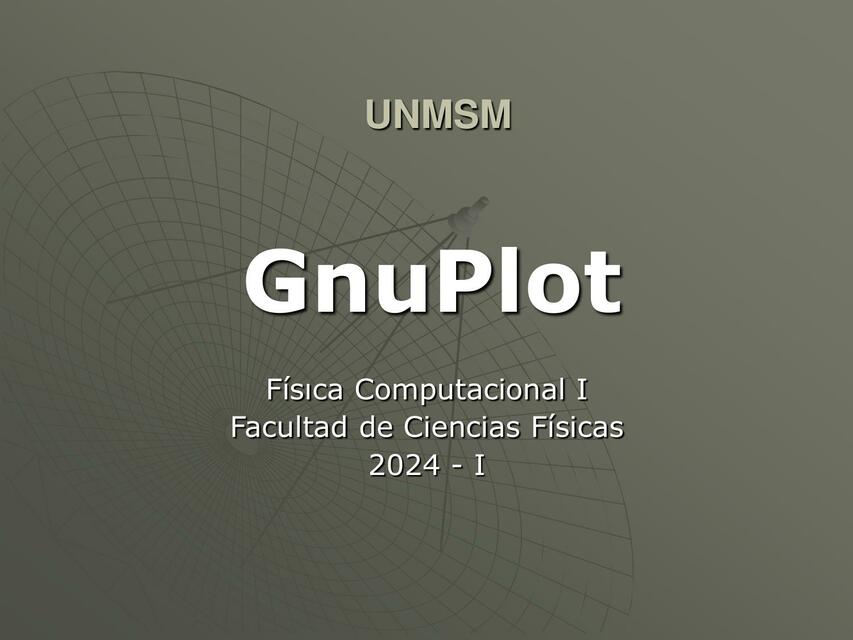 Gnuplot | Chavéz Santos Brandon alberth | uDocz