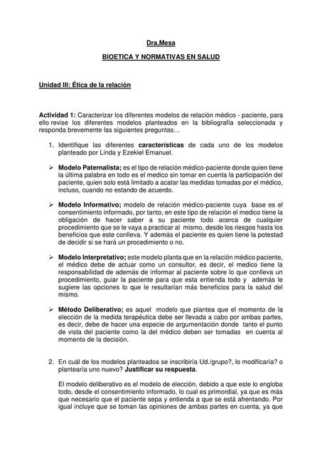 Resúmenes de Modelo paternalista | Descarga apuntes de Modelo paternalista