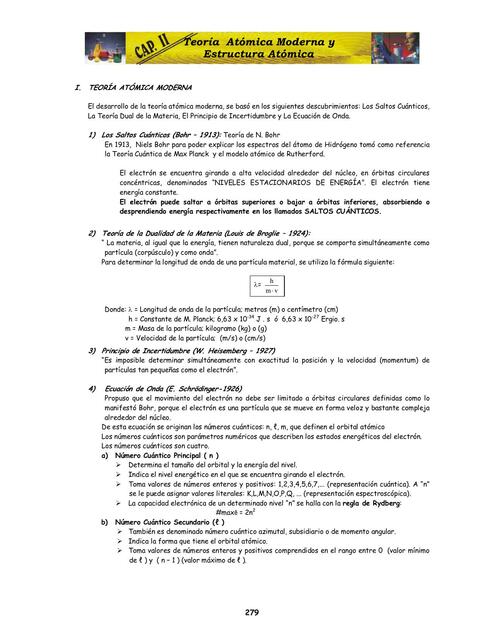 Teoría Atómica Moderna y Estructura atómica | Full ciencia | uDocz