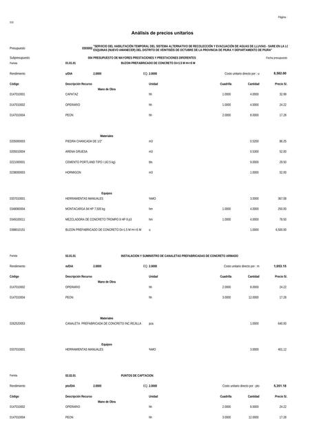PRECIOS UNITARIOS | yarby | uDocz