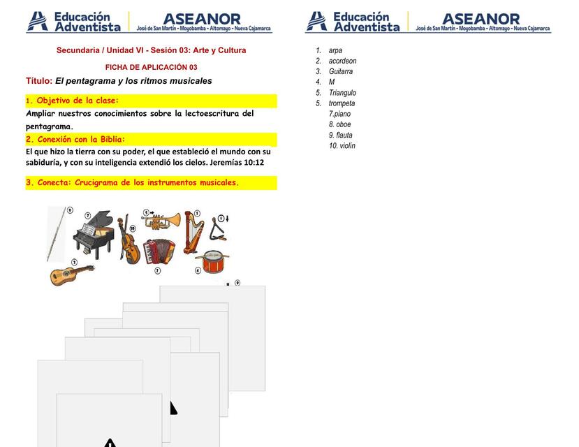 El pentagrama y los ritmos musicales | adan Navarro Roque | uDocz