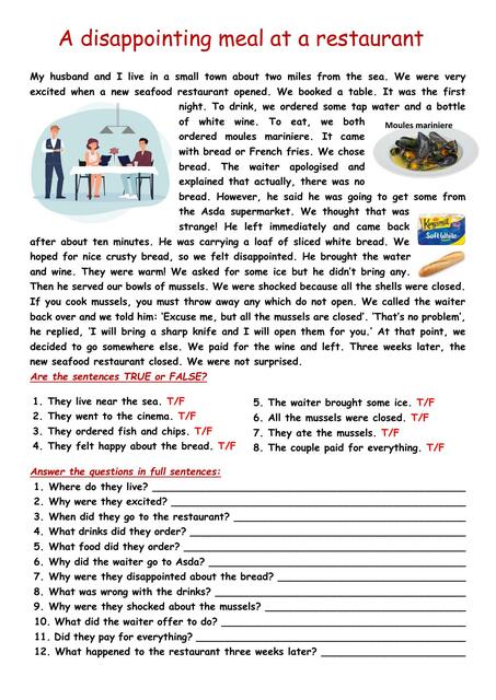 rc a disappointing meal at a restaurant reading co | Lucia | uDocz