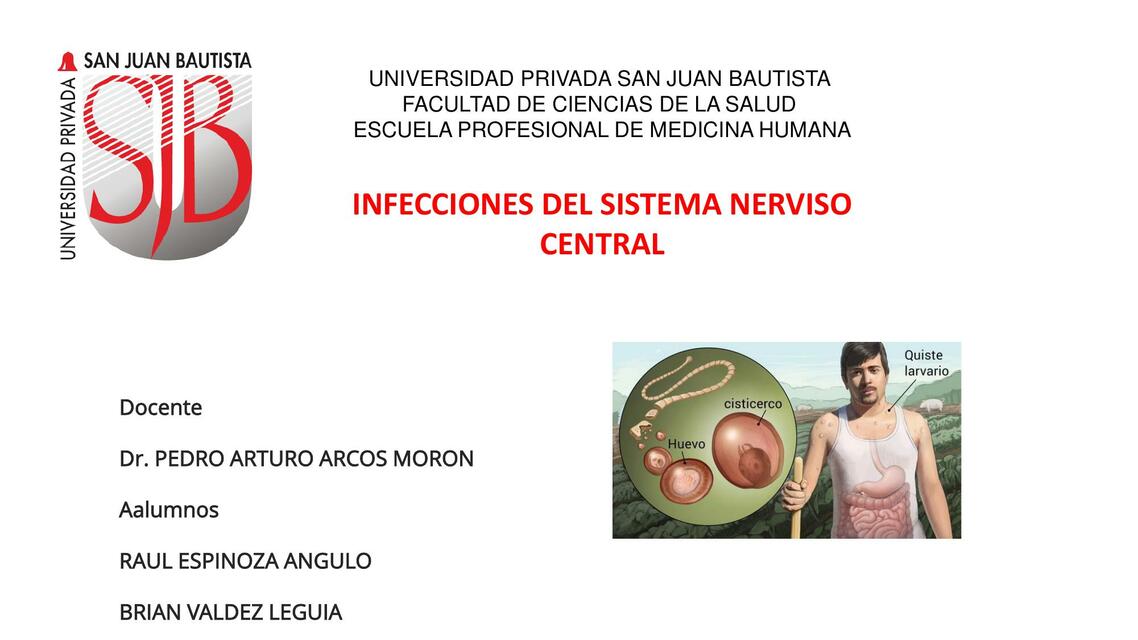 infecciones del sistema nerviso central | Traul E.A | uDocz