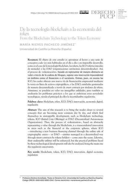 10 TECNOLOGIA BLOCKCHAIN | Maria Fernanda Collado Torreblanca | uDocz