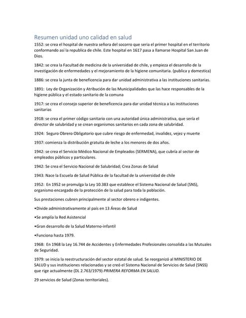 Resumen módulo calidad en salud | ANITA CAROLINA | uDocz