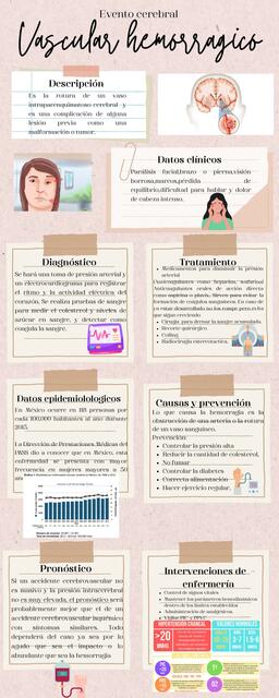 Infografía evento cerebral vascular hemorragico | Alison Ruiz Berrones ...