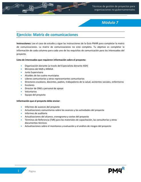 Modulo 7 Exercise Comunicaciones | JOSE MAXIMO CUQUEÑO BLANCO | uDocz