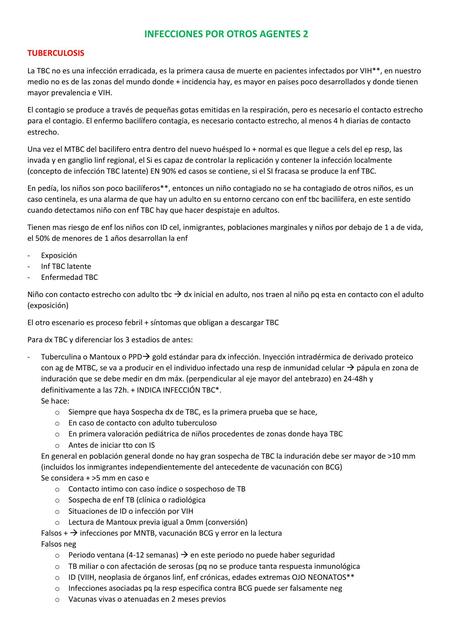 Infecciones por otros agentes | Laura Esteban Reaño | uDocz