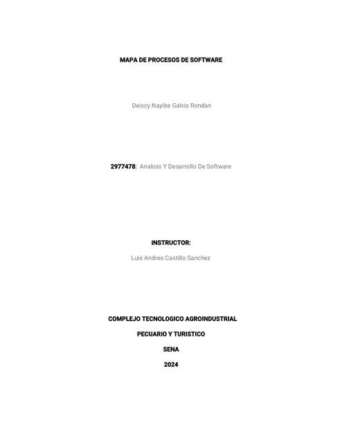 Mapa de procesos de software | Deiscy | uDocz