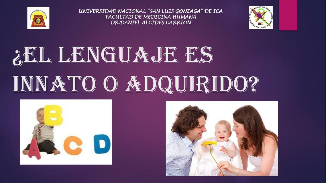 EL LENGUAJE ES INNATO O ADQUIRIDO | Elver Galarga | uDocz