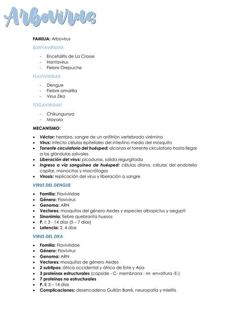 ARBOVIRUS | Alejandra | uDocz