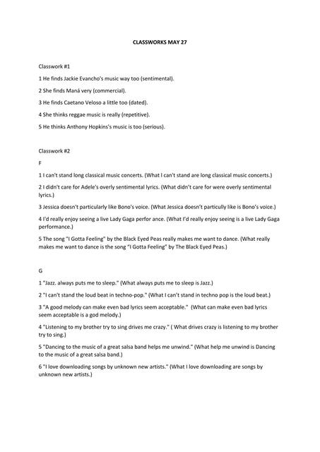 Classwork1 | GABRIELA MICHELLE | uDocz