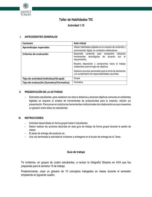 Glosario en AVA TICS | Dani | uDocz