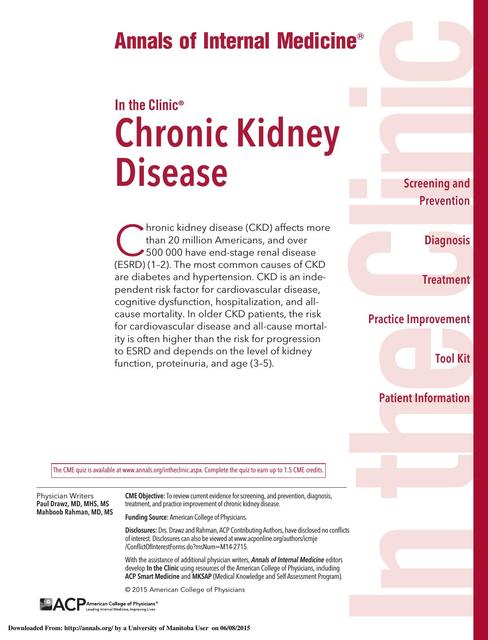 CDK Chronic Kidney Disease | Nanci González | uDocz