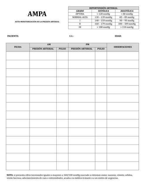 FORMATO AMPA | FRANCELYS | uDocz