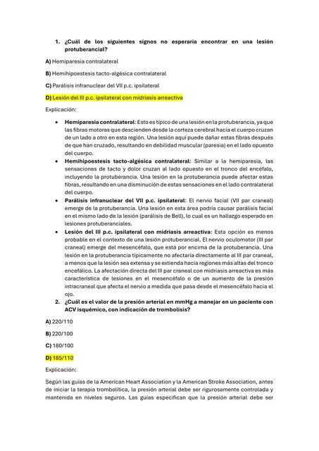 Flashcards de Banqueo Comentado-Neurologia-Nivel Enam-Parte 2 | Por MiddleMedic | uDocz