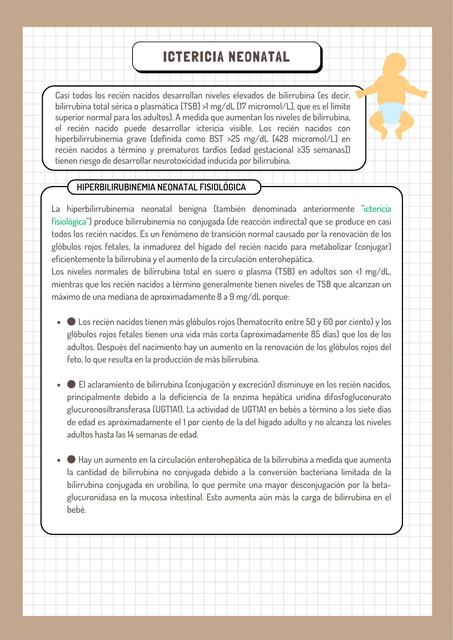 Ictericia Neonatal | SINTIA TATIANA - Medyversos | uDocz
