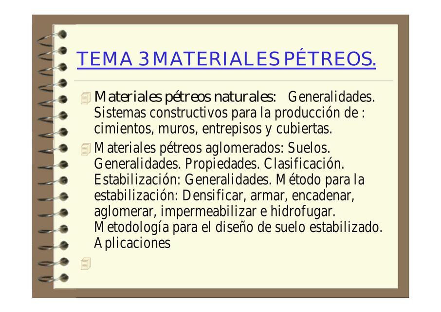 Piedra Materiales Pétreos | Anon | uDocz