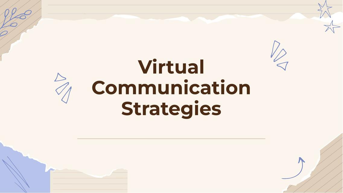 Virtual communication strategies | Pxxltc | uDocz