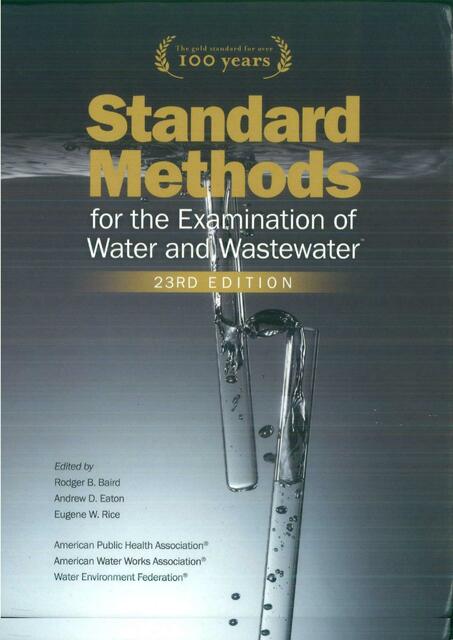 Standard Methods For the Examination 23t | Edy Xander | uDocz